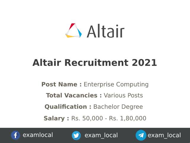 Altair Recruitment 2022 | Various Software Development Engineer Jobs ...