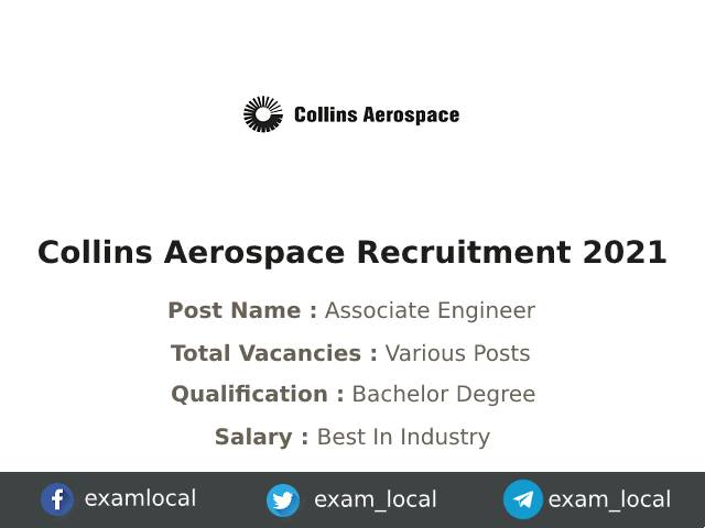 Collins Aerospace Recruitment 2021 | Various Associate Engineer Jobs ...