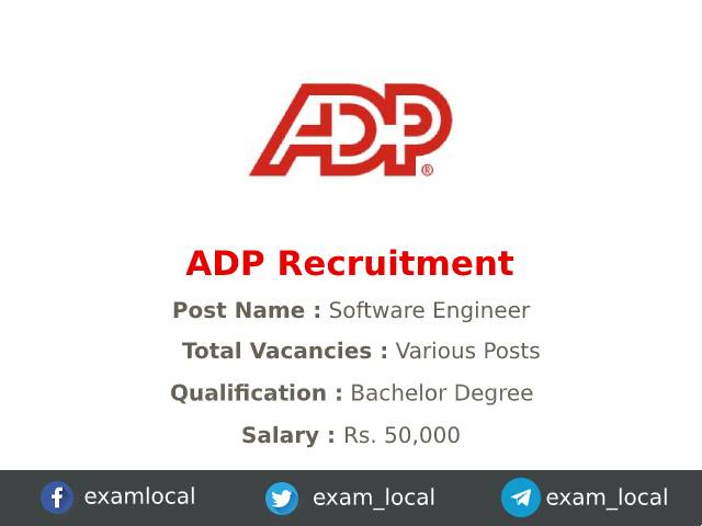ADP Recruitment 2021 | Various Associate Platform Engineer Jobs ...
