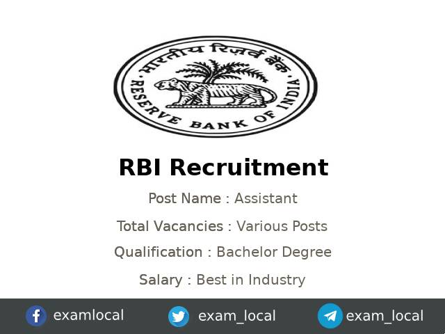 RBI Recruitment 2022 | 294 Officer in Grade 'B' – General/DEPR/DSIM ...