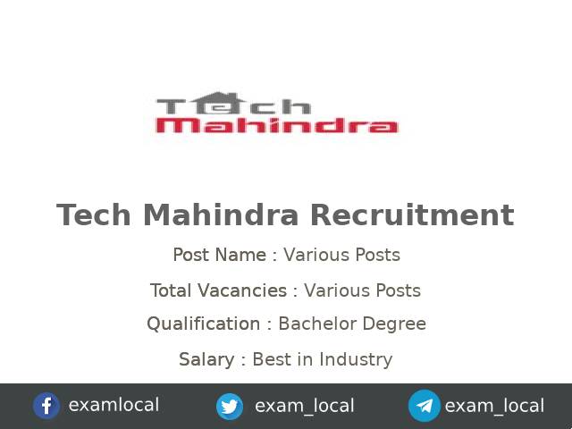 Tech Mahindra Recruitment 2024 | Various Instructional Designer Jobs - ExamLocal.in