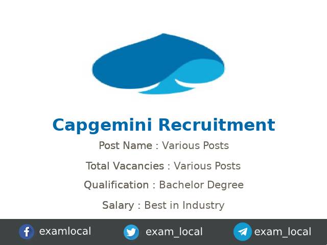 Capgemini Recruitment 2023 | Various SFMC Developer Jobs - ExamLocal.in
