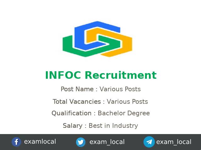 INFOC Recruitment 2024 | Various Data Analyst Traineeship(Location : Trichy) Jobs - ExamLocal.in