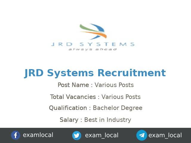 JRD Systems Recruitment 2024 | Various Senior Python Developer Jobs ...