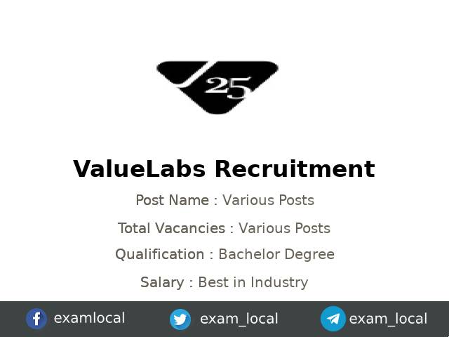 ValueLabs Recruitment 2024 | Various Python Programmer Jobs - ExamLocal.in