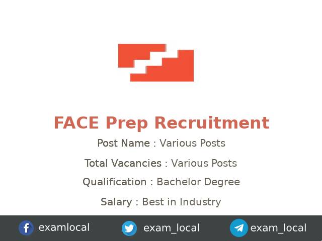 FACE Prep Recruitment 2025 | Various Technical Trainer Jobs - ExamLocal.in