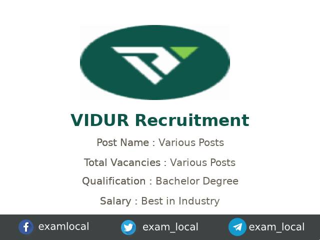 VIDUR Recruitment 2025 | Various B2B Sales Jobs - ExamLocal.in