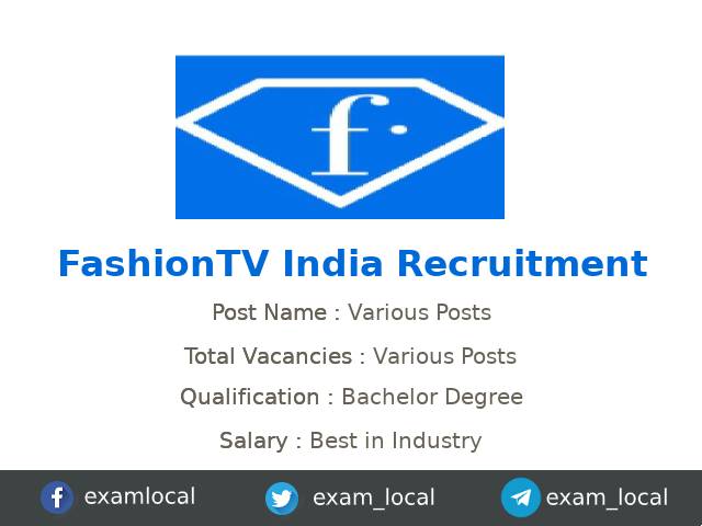 FashionTV India Recruitment 2025 | Various Front End Developer Jobs - ExamLocal.in